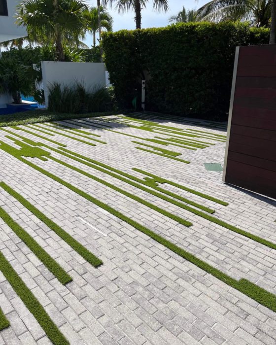 Artificial Grass for Driveways, Pavers, Ivy Walls, and Privacy Fences
